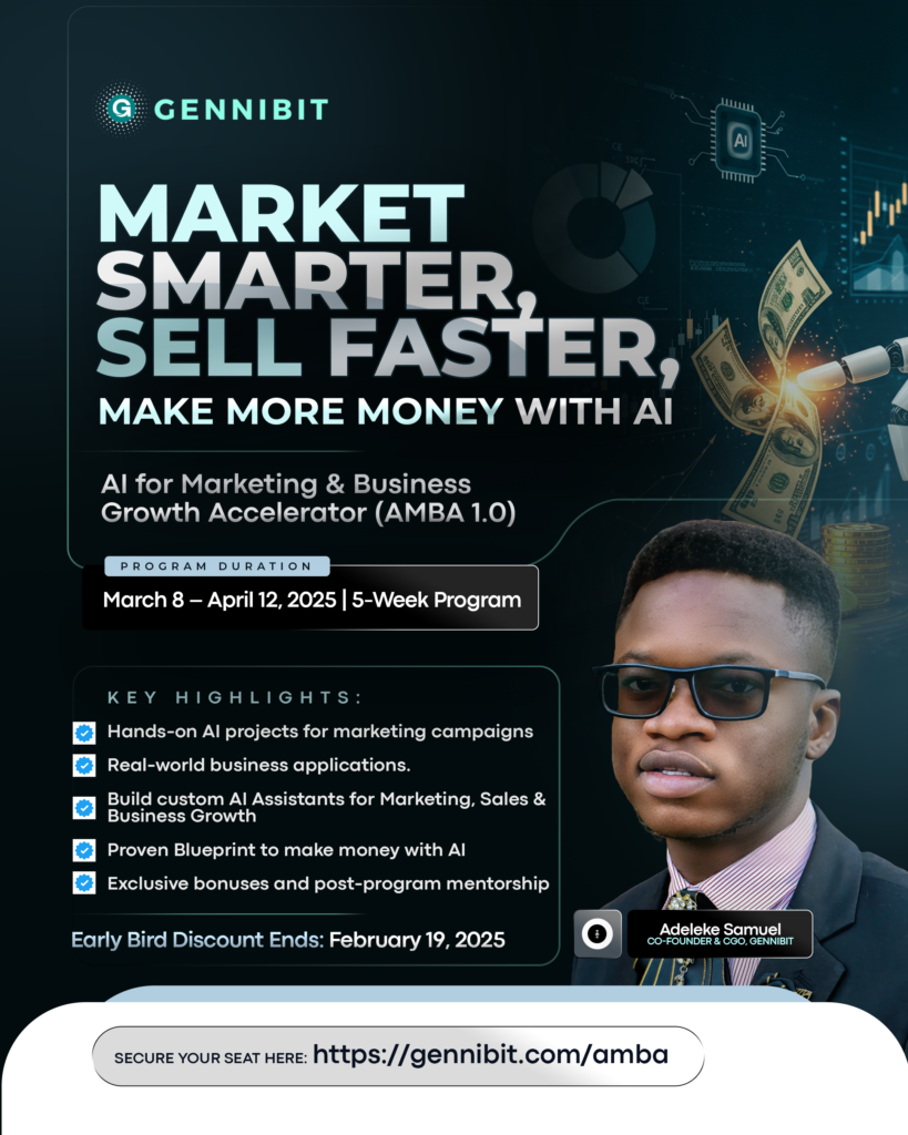 [AMBA 1.0] AI for Marketing & Business Growth Accelerator • GenniBit